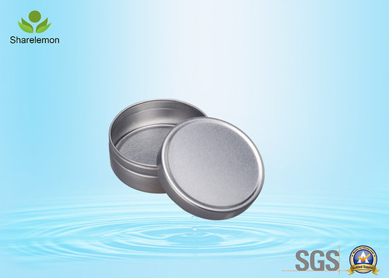 15g Round Silver Aluminum Cosmetic Containers Aluminum Spice Tins