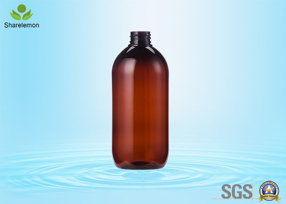 Customized 500ml Plastic Pump Bottles , PET Empty Cosmetic Bottle