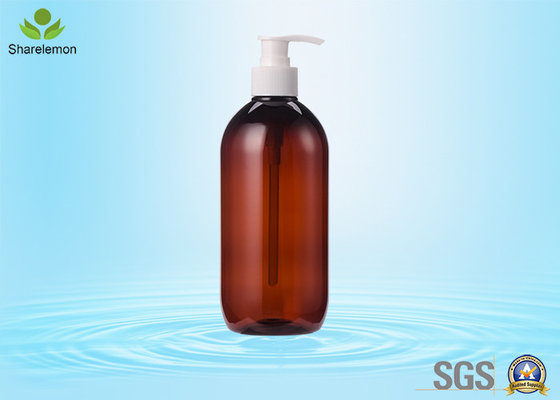 Customized 500ml Plastic Pump Bottles , PET Empty Cosmetic Bottle