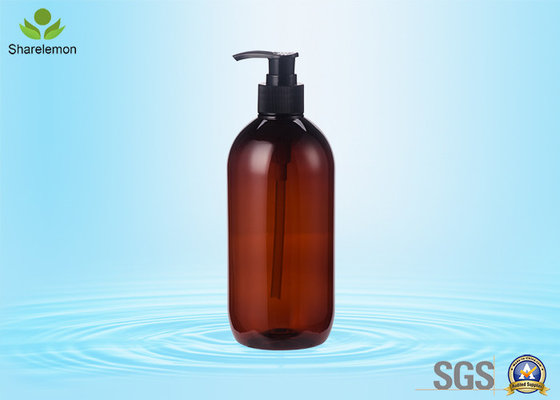 Customized 500ml Plastic Pump Bottles , PET Empty Cosmetic Bottle