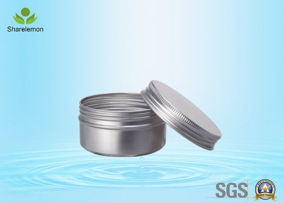 80ml Aluminum Jars Silver Cream Cosmetic Container with Aluminum Cap