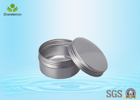 80ml Aluminum Jars Silver Cream Cosmetic Container with Aluminum Cap