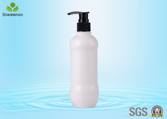Customized 300ml White Shampoo Pump Bottle , Plastic Pump Spray Bottle