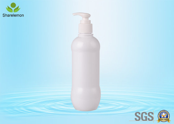 Customized 300ml White Shampoo Pump Bottle , Plastic Pump Spray Bottle