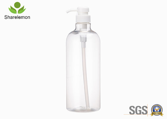 1000ml Empty Lotion Bottle , Transparent Plastic Pump Bottle for Lotion