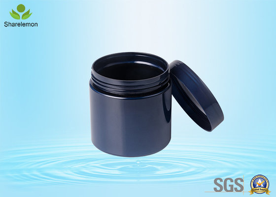 200ML PET Cosmetic Dark Blue Plastic Cream Jar for Hair Care Packaging