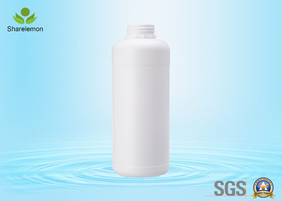 1000ml PE Plastic Cylinder Bottles With Screw Cap For Chemical Packaging