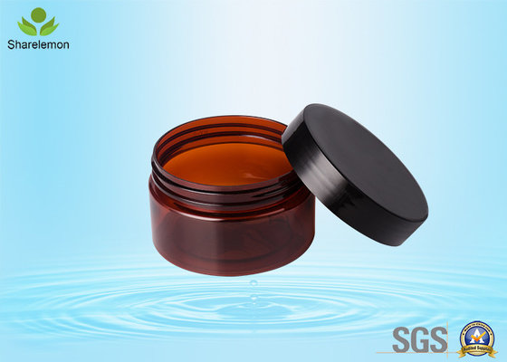 100ml  Plastic Cosmetic Jars with Black Cap for Food Packaging
