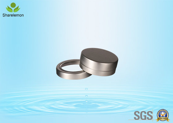 25g Aluminum  Silver Cosmetic Packaging Jars With Window Lids