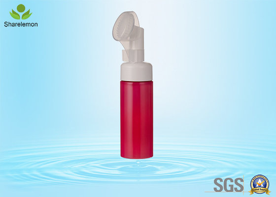 150ml Plastic Foam Pump Bottles with Facial Cleaning Brush for Cosmetics