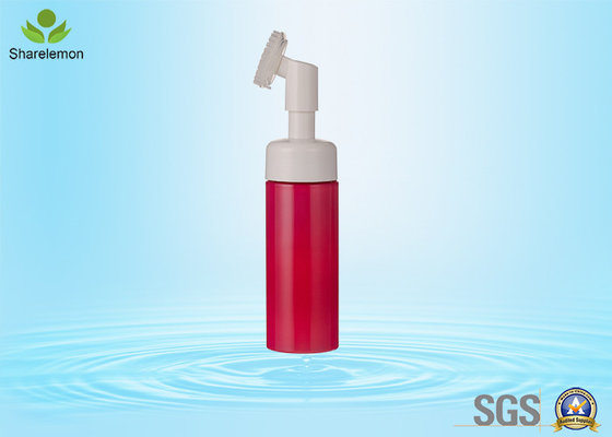 150ml Plastic Foam Pump Bottles with Facial Cleaning Brush for Cosmetics