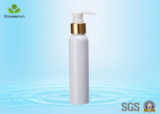 White Fine Mist Spray Bottle / Plastic Cylinder Bottles for Body Lotion 100ml