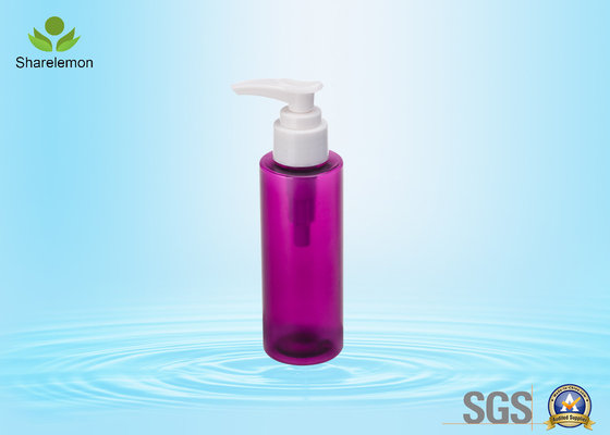 120ml Purple Plastic Pump Bottles / Plastic Bottles with Lotion Pump  Recyclable