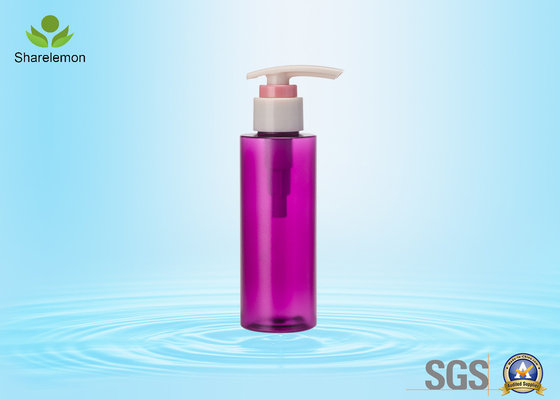 120ml Purple Plastic Pump Bottles / Plastic Bottles with Lotion Pump  Recyclable