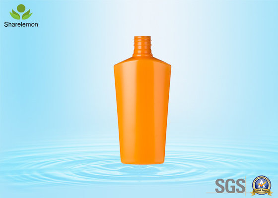 500ml Orange Color PET Shampoo Pump Bottle with Pump Enviromental