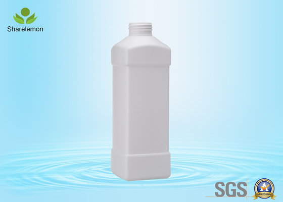 Square Shaped 1000ml PE Plastic Pump  Bottles with Pump Dispenser