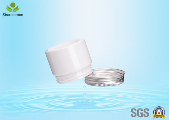 50ml White Plastic Cream Jars with Aluminum Lids For Cosmetic