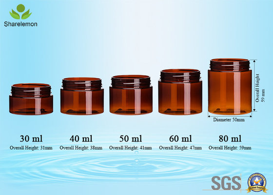 30ML Plastic Hermetic Cosmetic Jars With Lids For Cellumination Essence