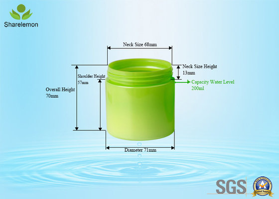 200 Ml Plastic Cosmetic Containers and Jars Eco Friendly for Cream