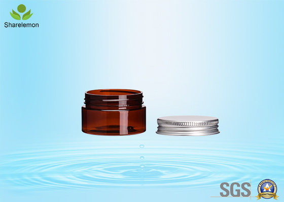 30ml Amber Plastic Cream Jars for Travelling Packing Echo Friendly