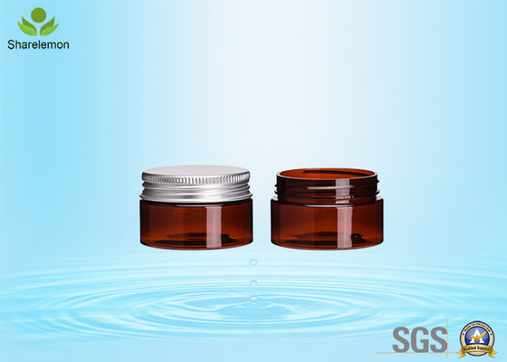 30ml Amber Plastic Cream Jars for Travelling Packing Echo Friendly