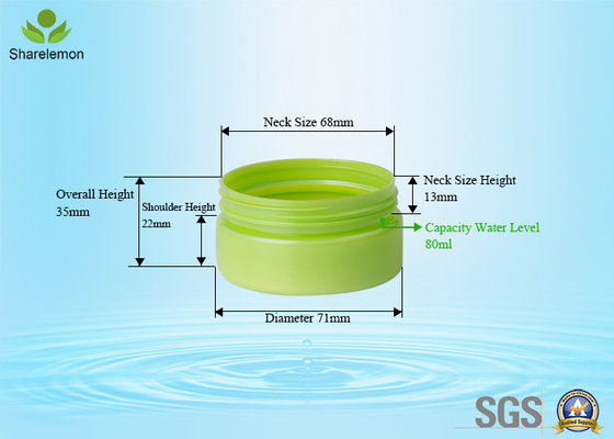 80ml Plastic Cream Jar Plastic Jars Storage Container for Bath Salt Packing