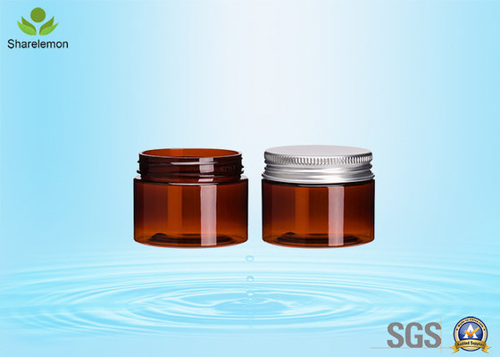 40ml Amber Plastic Cosmetic Jars for Travelling Cream Packing