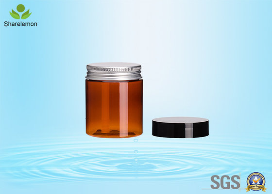 80ml Amber Plastic Cosmetic Jars for Baby Moisturizing Cream Packing