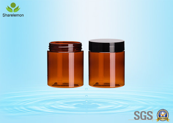 80ml Amber Plastic Cosmetic Jars for Baby Moisturizing Cream Packing