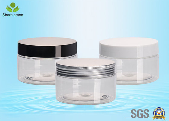 200ML PET Plastic Cosmetic Jar With Screw Cap For Aloe Vera Gel