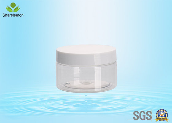 200ML PET Plastic Cosmetic Jar With Screw Cap For Aloe Vera Gel