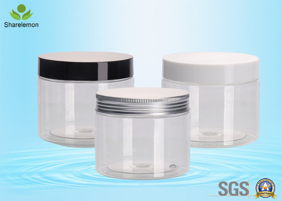 300ML Round Transparent Cosmetic Mask Cream Jar With Plastic Cap