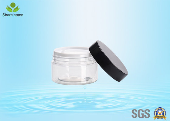 60ML Clear Screw Lids Plastic Empty Cosmetic Pot Jar, Travel Cream Jar