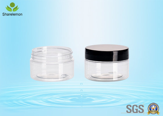 60ML Clear Screw Lids Plastic Empty Cosmetic Pot Jar, Travel Cream Jar