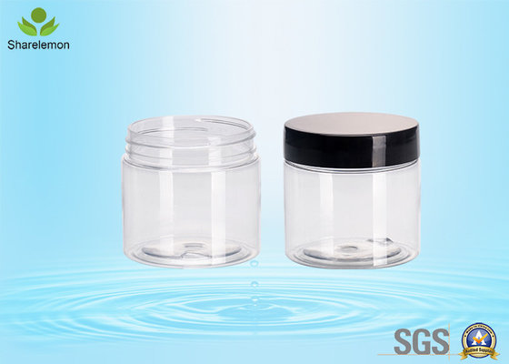 Transparent 100ml Plastic Cream Jars For Shaving Cream Packaging