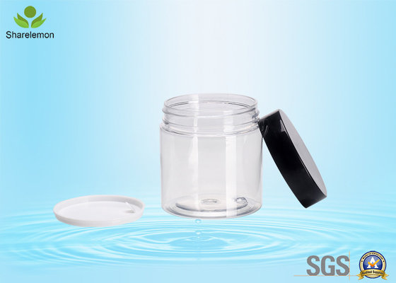 120ml Clear Plastic Cosmetic Jars With Lids For Hair Conditioner