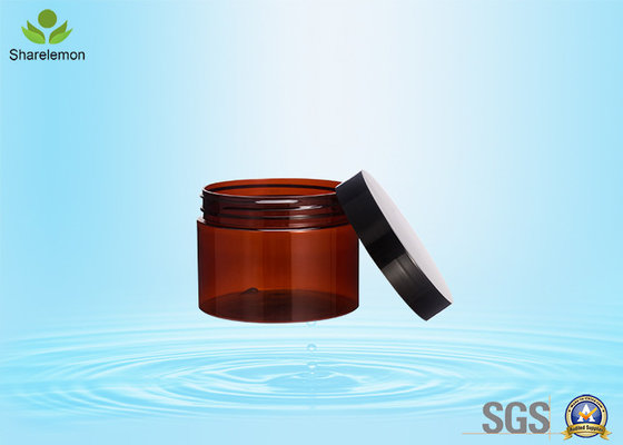 300ml Plastic Cream Jar / Cosmetic Container with Black Lids for Cosmeitcs