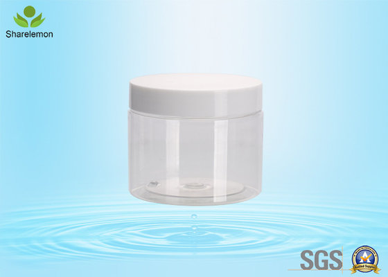 300ml Empty Cosmetic Bottles / Plastic Cosmetic Jars for Liquid Foundation Clear Packaging