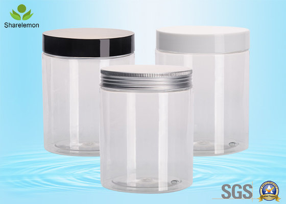 Clear 500ml Pet Plastic Cream Jars for Salon Hair Dye Packaging