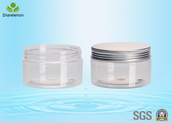 200 Ml Pet Plastic Cosmetic Jars for Face Cream with Aluminum Lids
