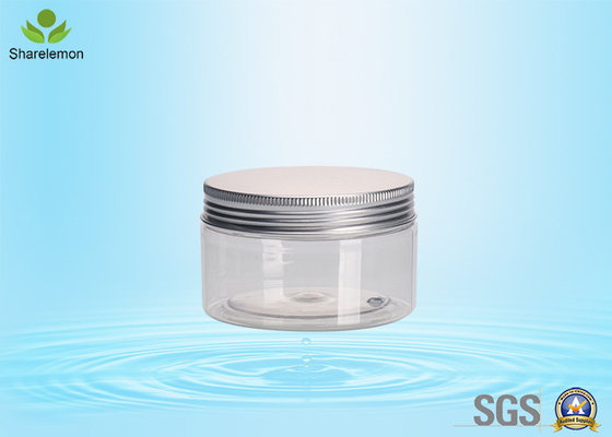 200 Ml Pet Plastic Cosmetic Jars for Face Cream with Aluminum Lids