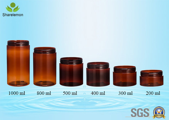 1000ml PET Large Food Storage Plastic Jar With Cap For Tea-Leaf