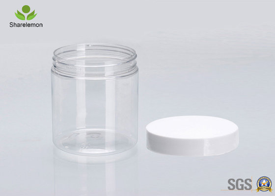 500ML Cylinder Transparent Plastic Cream Jars For Depilatory Cream