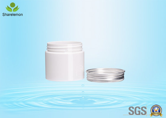 White Color 60ml Pet Plastic Cosmetic Jars for Cleansing Cream