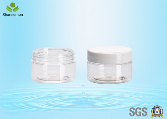 60ml Transparent PET Cosmetic Jars for Lady Face Cream Packing