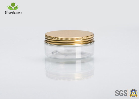 100g Transparent Plastic Cream Jar with Aluminum Lid for Makeup Concealer