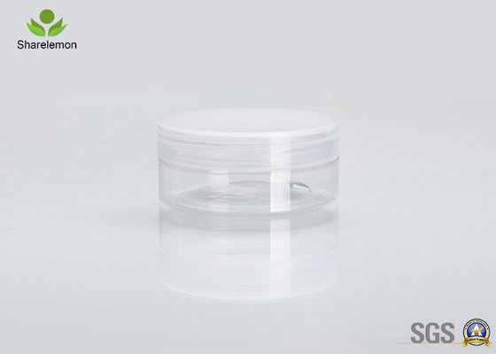 100g Transparent Plastic Cream Jar with Aluminum Lid for Makeup Concealer