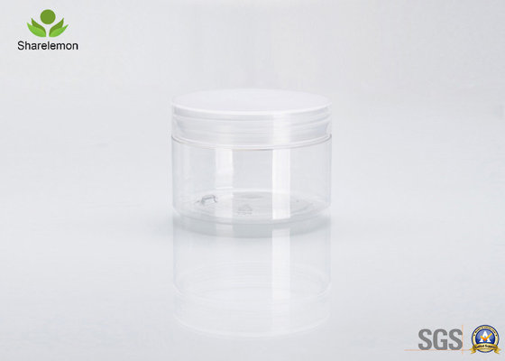 250g Plastic Cosmetic Containers / Plastic Cream Jars with Aluminum Lids for Mask