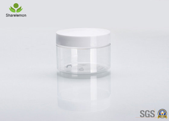 250g Plastic Cosmetic Containers / Plastic Cream Jars with Aluminum Lids for Mask