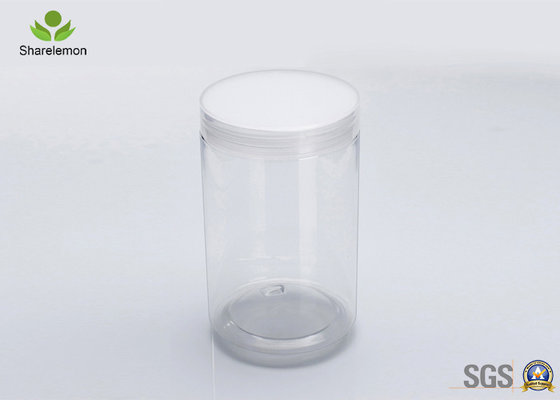 800ml Clear Plastic Cream Jars Plastic Food Storage Container with White Caps
